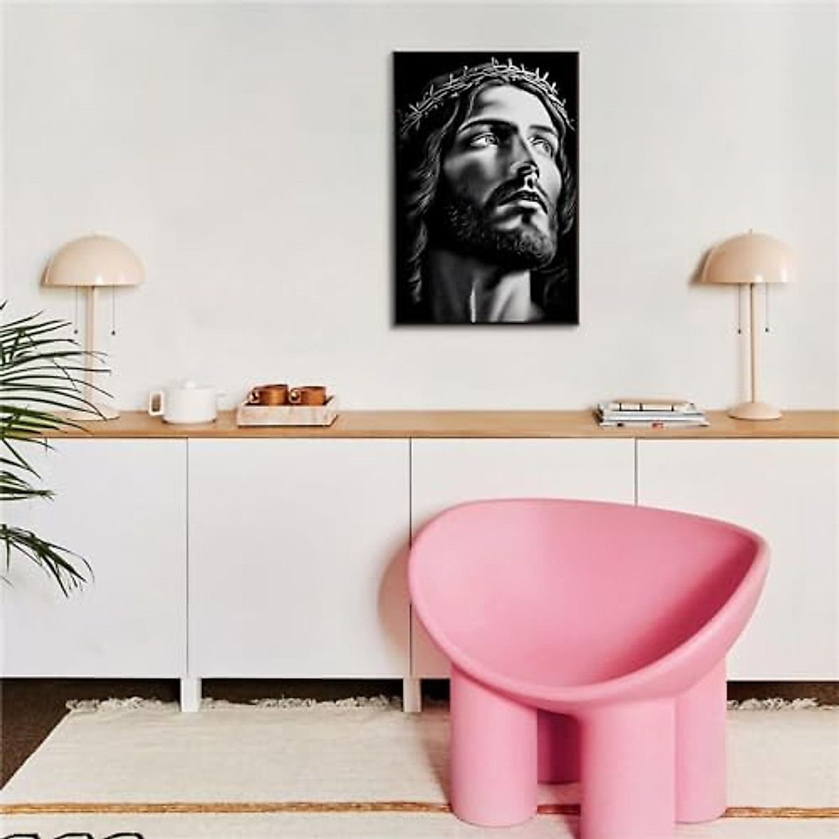 MOMEPE Religion Jesus 5D Diamond Painting Kits, Jesus Diamond Art for Adults, Diamond Dots Gem Art Room Decor Aesthetic 20x24 Inch