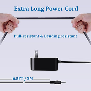 VHBW 5V Charger for Andis Slimline Pro Lithium ion T-Blade Trimmer 32810 33785 32400 32475 32490 32680 32690 32445 32485 Replacement 4.9V Andis Trimmer Power Cord