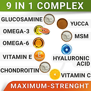 STRELLALAB 120Ct Hemp Glucosamine + 120Ct Glucosamine Treats for Dogs Bundle - Joint Pain Relief + Advanced Mobility - Hemp Oil, Chondroitin, MSM + Omega-3 Fish Oil - Hip & Joint Care - Made in USA