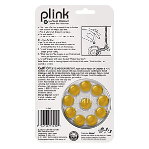 Plink 90 Garbage Disposer Cleaner and Deodorizer, Lemon, 10 Count