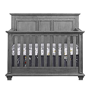 Oxford Baby Kenilworth 4-in-1 Convertible Crib, Graphite Gray, GreenGuard Gold Certified