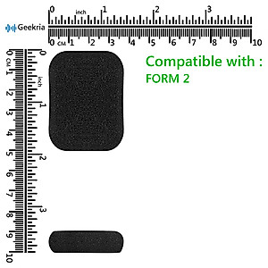 Geekria QuickFit Foam Replacement Ear Pads for Bang&Olufsen B&O Form 2 Headphones Ear Cushions, Headset Earpads, Ear Cups Cover Repair Parts (Black)