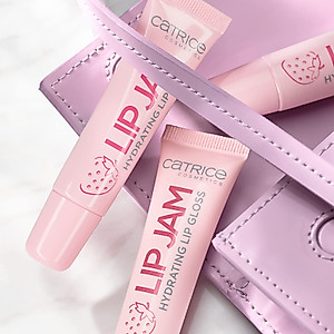Catrice | Lip Jam Hydrating Lip Gloss | Moisturizing, Non-Sticky, Shiny Finish | With Shea Butter, Coconut Oil, & Mango Butter | Vegan & Cruelty Free (020 | Strawrr Baby)