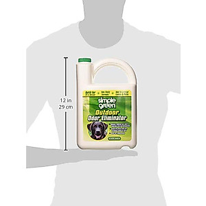 Simple Green Outdoor Odor Eliminator for Pets, Dogs, 1 gallon Refill - Ideal for Artificial Lawns & Patio, Milky White