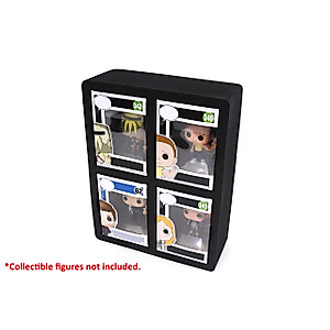 Polar Whale Protective Case Foam Box Organizer for Toy Figurine Collectors Strong Acid Free Compatible with Funko Pop Boxes 10.7 x 14.2 x 4.2 Inches Black Foam 4 Compartments Storage
