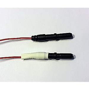 EEG Gold Cup Electrodes 48 Inch Wire with 1.5 DIN Plug Assorted Colors Package of 20