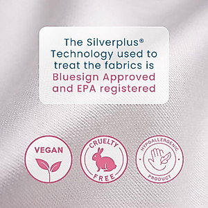 Clean Skin Club Silver-Ion Infused Pillowcase for Clearer Skin & a Fresher Sleep, Ultra Soft, Odor Fighting
