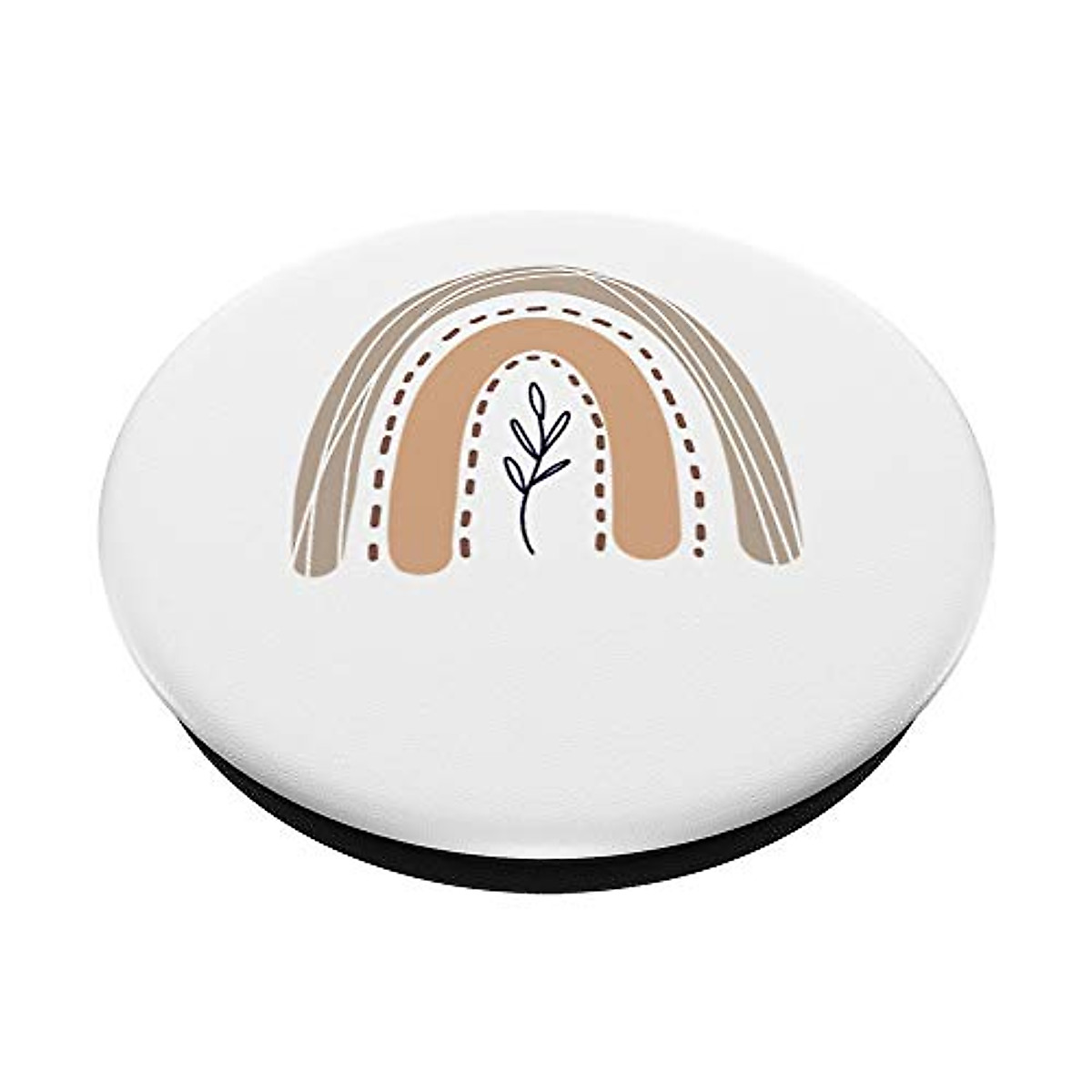 Beige Boho Botanical Plants Rainbow Minimalistic Aesthetic PopSockets Swappable PopGrip