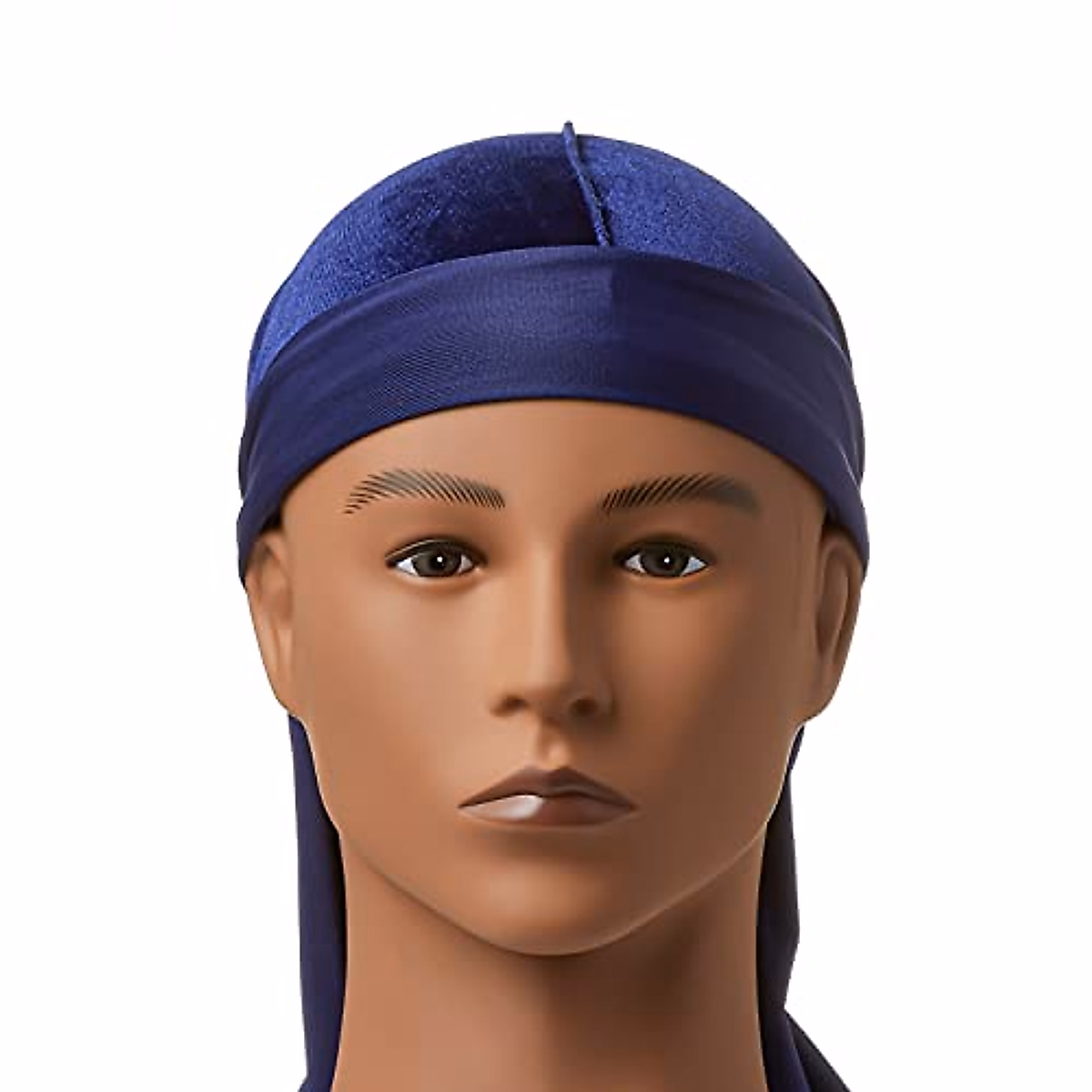 KISS RED Premium Bow Wow Power Wave Velvet Luxe Durag (Royal Blue)