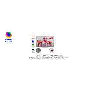 Toland Home Garden 800411 Flamingo Paradise Summer Door Mat 18x30 Inch Welcome Outdoor Doormat for Entryway Indoor Entrance