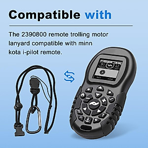 Shuisen 2390800 Remote Trolling Motor Lanyard with Carabineer Compatible with Minn Kota I-Pilot Remote I-Pilot 1.6/3.0 Replacement for Ipilot Link Remote