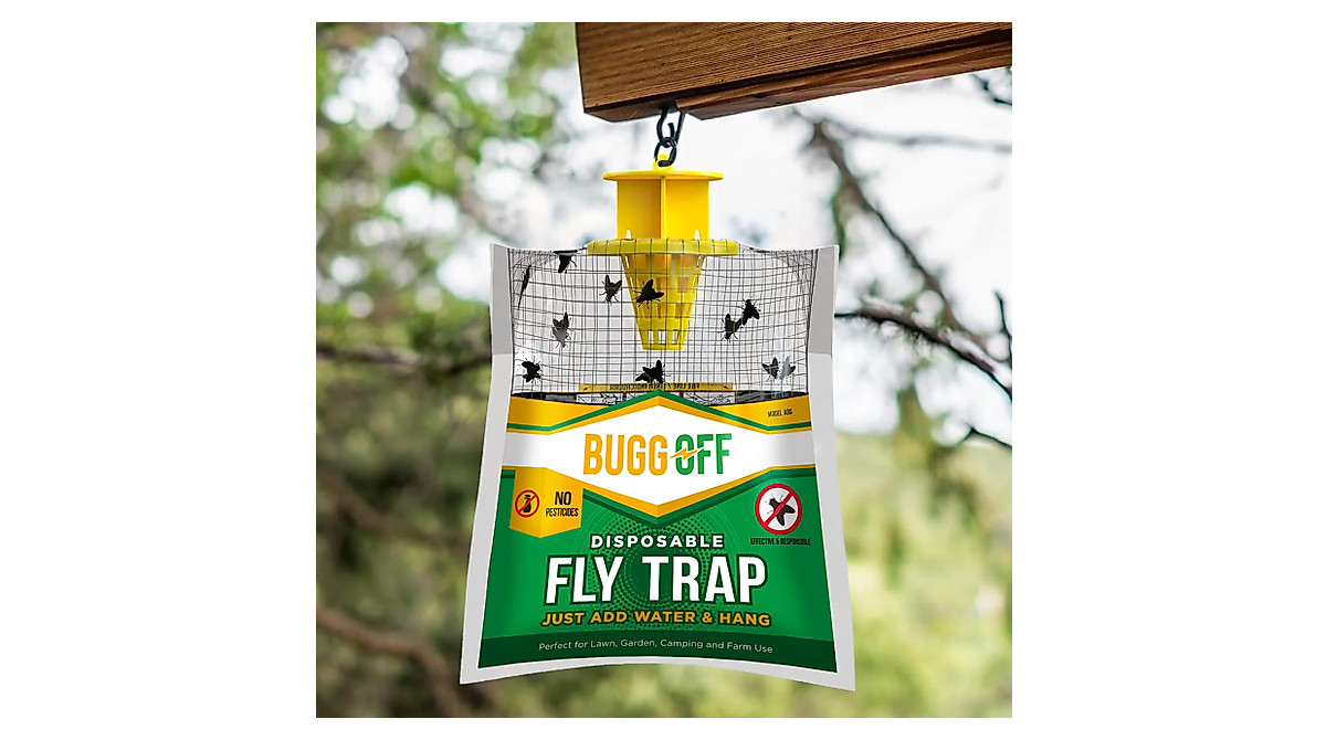 Bugg Off 4-Pack Fly Traps - Easy & Effective Solution