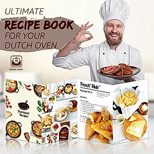 Overmont cast iron griddle + enamel cast iron dutch oven bundle