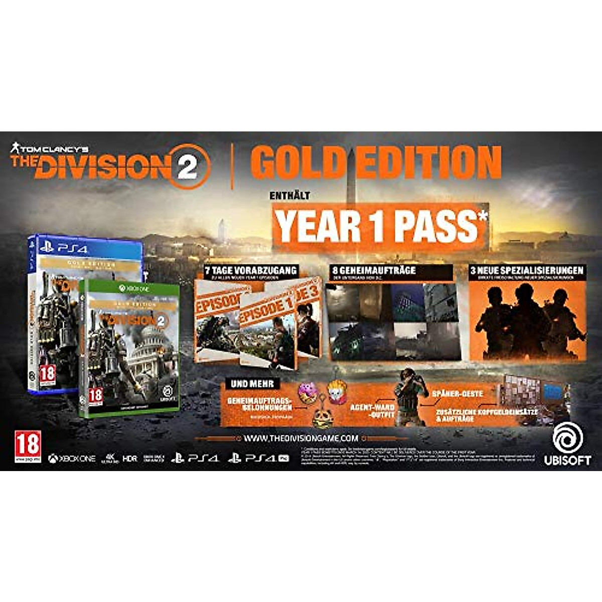 Tom Clancy's The Division 2 Gold - PS4 nv Prix