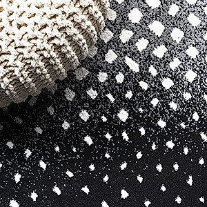 JONATHAN Y SAF100A-8 Antelope Modern Animal Indoor Area-Rug Casual Contemporary Striped Easy-Cleaning Bedroom Kitchen Living Room Non Shedding, 8 X 10, Black/Cream