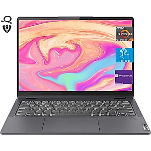 Lenovo Flex 5 14" 2-in-1 Laptop, WUXGA Touchscreen Display, AMD Ryzen 5 5500U, 16GB RAM, 2TB PCIe SSD, Bluetooth, Webcam, Backlit Keyboard, Fingerprint Reader, Windows 11 Home, Grey