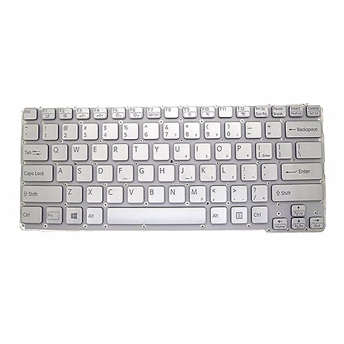 Laptop Keyboard for Sony for VAIO SVE14A SVE14A15FA SVE14A15FDS SVE14A15FG SVE14A15FN SVE14A15FXS SVE14A16FG SVE14A16FGS English US Silver New