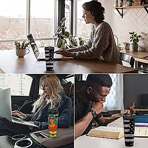 HLQkshWr Third Rock Eye Band Blind Coffee Cups with Lid for Keep Beer Reusable Coffee Mug Travel Cups Tumblers Drinking Cups for Men Women Modern Coffee Accessories Water Bottle for Home 350ml