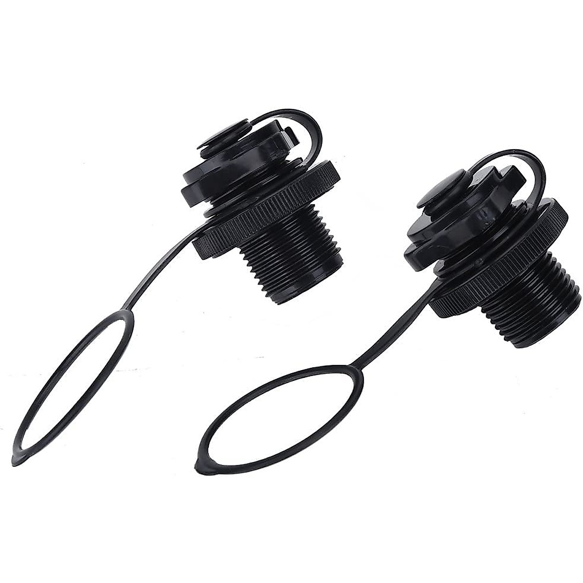 2PCS Air Valve Inflatable Kayak Screw Air Valve Spiral Air Plugs Replacement Raft Canoe Airbed PVC Boat