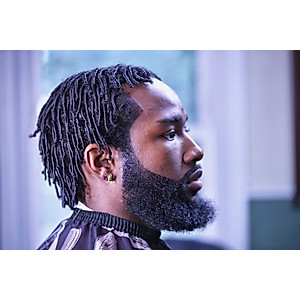 Shawty Red Electric Hot Pick Beard Grooming Kit For Men Low Heat Hot Afro Comb Skin Sensitive Adjustable Temperature Heated Straightener For African American M&W With Hair Conditioner Detangler Spray