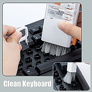 Laptop Computer Keyboard Screen Cleaner Kit, 10-in-1 Electronic Earbud Camera Lens Cleaning Brush Pen Tool for Airpod Pro Speaker Watch, Touchscreen Mist Spray for Phone Tablet MacBook PC iPad iPhone