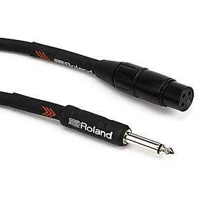 Roland Black Series HI-Z Microphone Cable, 20-Feet
