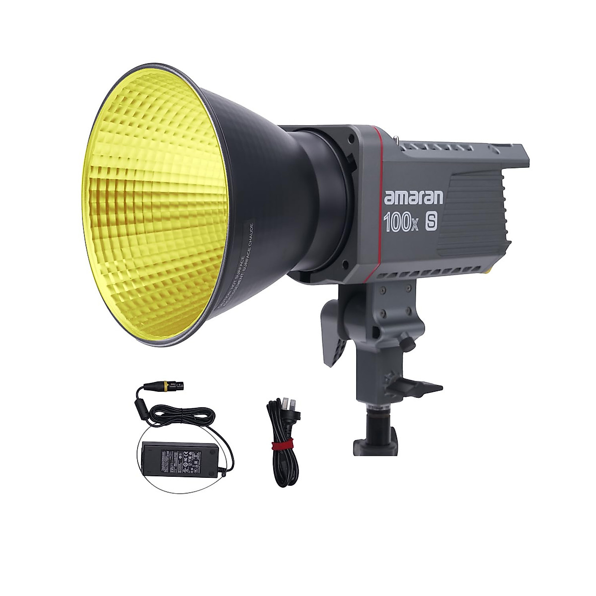 Amaran 100x Upgrade,amaran 100xs Bi-Color LED Video Light 130W 2700-6500k Bluetooth App Control 9 Built-in Lighting Effects DC/AC Power Supply Ultra Silent Fan