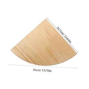 Amosfun 1set Corner Shelf Wall-Mounted Sundries Holder Pine Shelves Home Wall-Mounted Shelves Corner Wall Shelves Wall Mounted Shelf Decorative Wall Storage Shelf Pine Shelf Wood