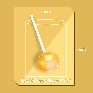 100PCS Small Cellophane Bags, 3x4 OPP Rice Crispy Bags for Gift Goodie Favor Candy Cake Pop Birthday Party Cookies Christmas New Year Wedding Party (3'' x 4'')