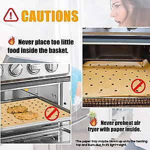 GOAUS Parchment Paper Sheets 9x11 Inch, Air Fryer Toaster Oven Liners Rectangular 175 pcs, Disposable Paper Liners Rectangle Perforated Fit Cuisinart, Ninja Foodi, Breville, Gowise, Instant
