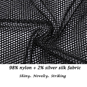 JINSHI Men's Sexy Sleeveless Tank-Top,See Thru Sheer A-Shirt Vest,Mesh Club Wear Muscle Tee,Fishnet Undershirts Black L