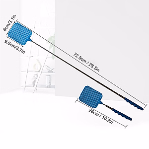 Fly Racket, 9PCS Practical Retractable Mini Fly Racket with Stainless Steel Rod for Camping for Outdoor