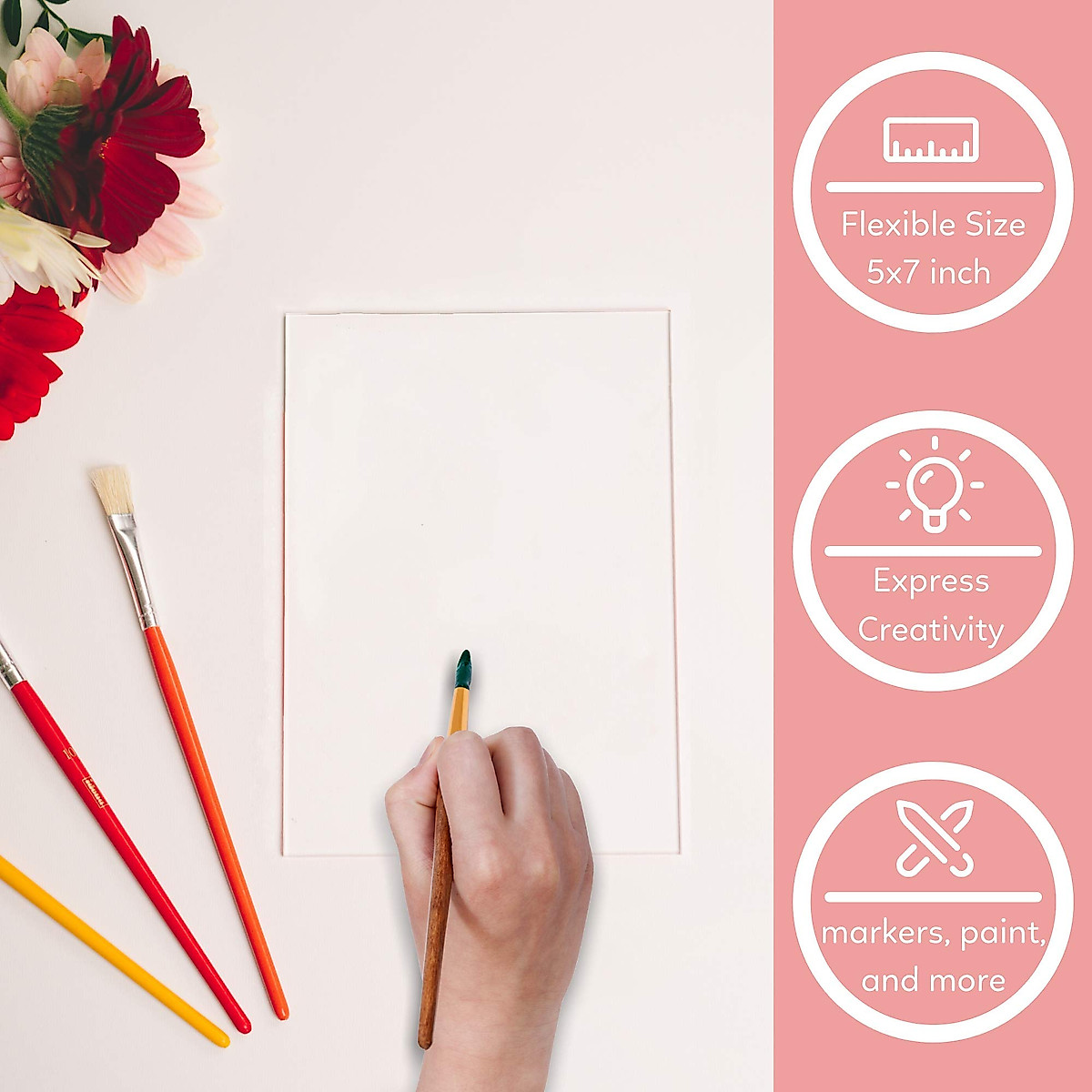 TUR Party Supplies (15 Set 5x7 Inch Clear Blank Acrylic Sheets | Wedding Signs and Decoration | Card and Gift Signs | Event Party Signs | Welcome Acrylic Signs- Holders NOT Included