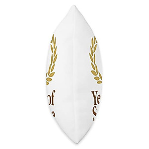 Years of Service Happy Work Anniversary Jubilee 1 Year of Service Funny 1st Work Anniversary Jubilee Throw Pillow, 16x16, Multicolor