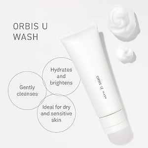 Orbis U Face Wash | Anti-Aging Hydrating Gentle Facial Cleanser, Daily Face Wash, Rich Lather Cleansing Foam, Detox and Brightening Foaming Cleanser (4.2 oz)
