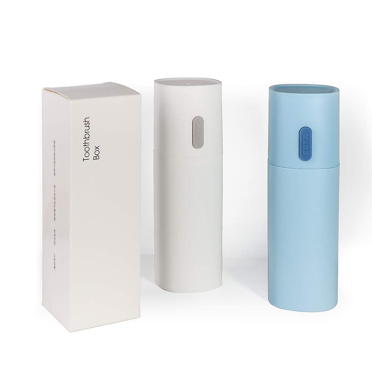 2 Pack Travel Toothbrush Case- Portable Breathable Toothbrush Holder -Plastic Toothbrush Storage Container Organizer- Multifunctional Wash Cup- For Travel Home&Camping&Business&School-MOFIT