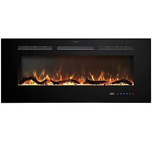 Kentsky 5 Pieces Artificial Logs, Resin Simulation Wood Logs for Electric Fireplace, Indoor Decoration