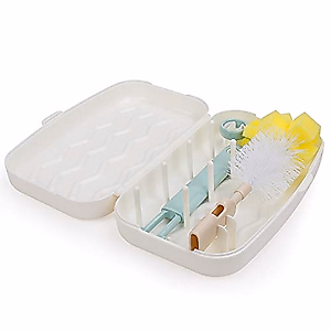 Baby Bottle Drying Rack for Travel, GearRoot Dryer Holder for Bottles, Teats, Cups, Pump Part, Portable Drying Rack for Working Mom, Visit Families, Friends or Camping with Baby