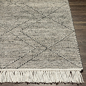 Hauteloom Malilipot Wool Living Room, Bedroom Area Rug - Gray, Beige - 8' x 10'