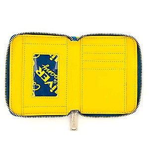 Loungefly x Disney Oliver and Company Taxi Ride Zip-Around Wallet (Blue/Yellow, One Size)