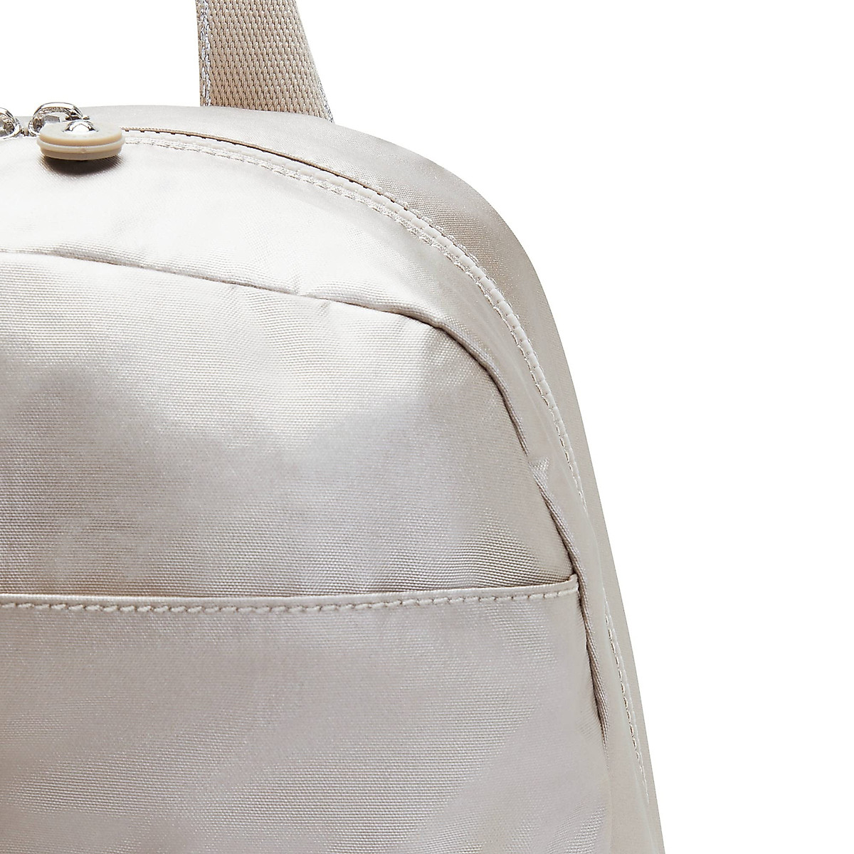 Kipling Maisie Metallic Diaper Backpack Metallic Glow