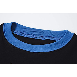 Little Boys Short Set Pajamas for Boys 100% Cotton Toddler Planet Sleepwear Summer Clothes Size 2-7T(Planet-79 6T)