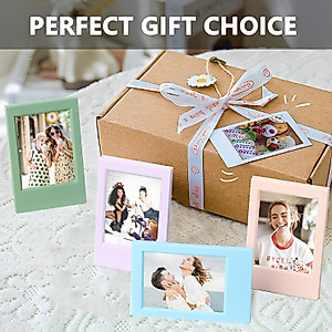 CAIYOULE Mini Picture Frame for Instax Mini 99/12/11/9/8/7+/EVO 3'' Film - Polaroid 2x3 Photo Frame Small Wallet Size Frames (10 Pack)