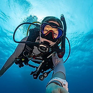 TUSA M-1007 Paragon S Scuba Diving Mask, Fishtail Blue