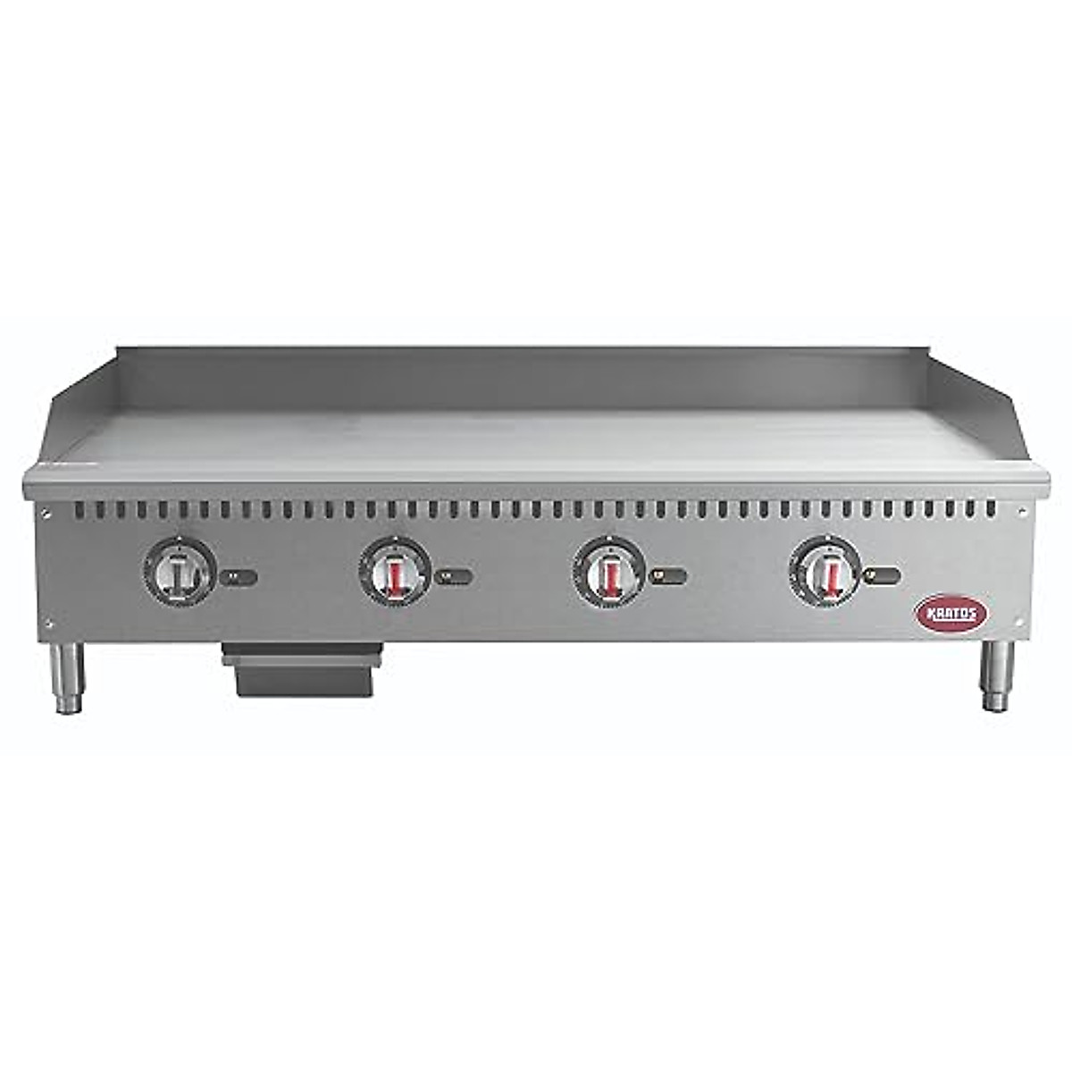 Kratos 29Y-009 48" Commercial Restaurant Gas Countertop Griddle, Thermostatic Controls, 4 Burners, 120,000 BTU Output