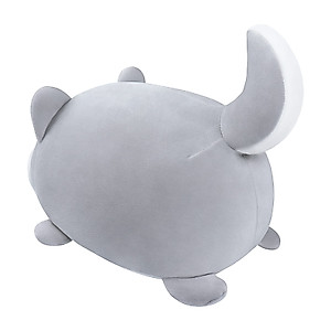 Auspicious beginning Husky Stuffed Animal Throw Pillow, Huskies Chubby Anime Plush Pillow Kawaii Plush Stuff Animal Cute Plushie Stuffed Dog Plush