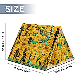 RATGDN Small Pet Hideout Ancient Egyptian Deities Hamster House Guinea Pig Playhouse for Dwarf Rabbits Hedgehogs Chinchillas