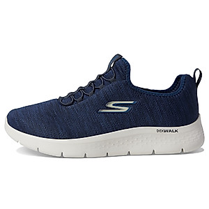 Skechers Men's GOwalk Flex-Athletic Slip-On Casual Walking Shoes with Air Cooled Foam Sneakers, Navy/Blue 2, 9