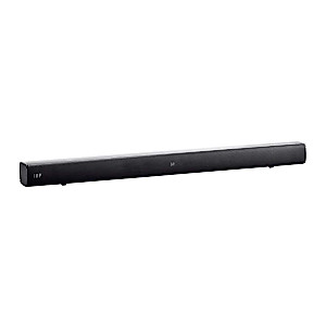 Monoprice SB-100 2.1-ch Soundbar - Black & Universal Soundbar Bracket with Adjustable Arms, Fits Displays 23in to 65in, Soundbars Up to 33lbs, Black, 139489