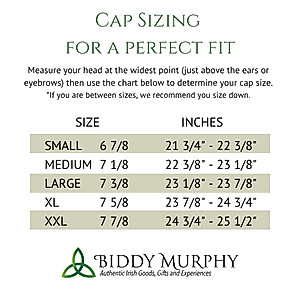 Biddy Murphy Men's Irish Newsboy 100% Wool Flat Cap, Warm Tuck-Away Ear Flaps, Black, Large